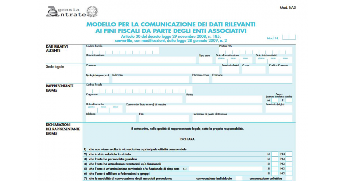 Remissione in bonis modello EAS entro il 30 novembre - FISCOeTASSE.com