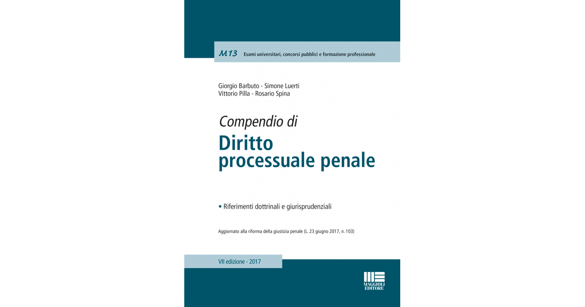Compendio di Diritto processuale penale - Libro - FISCOeTASSE.com