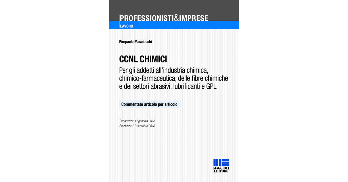 CCNL chimici - (Libro) - FISCOeTASSE.com