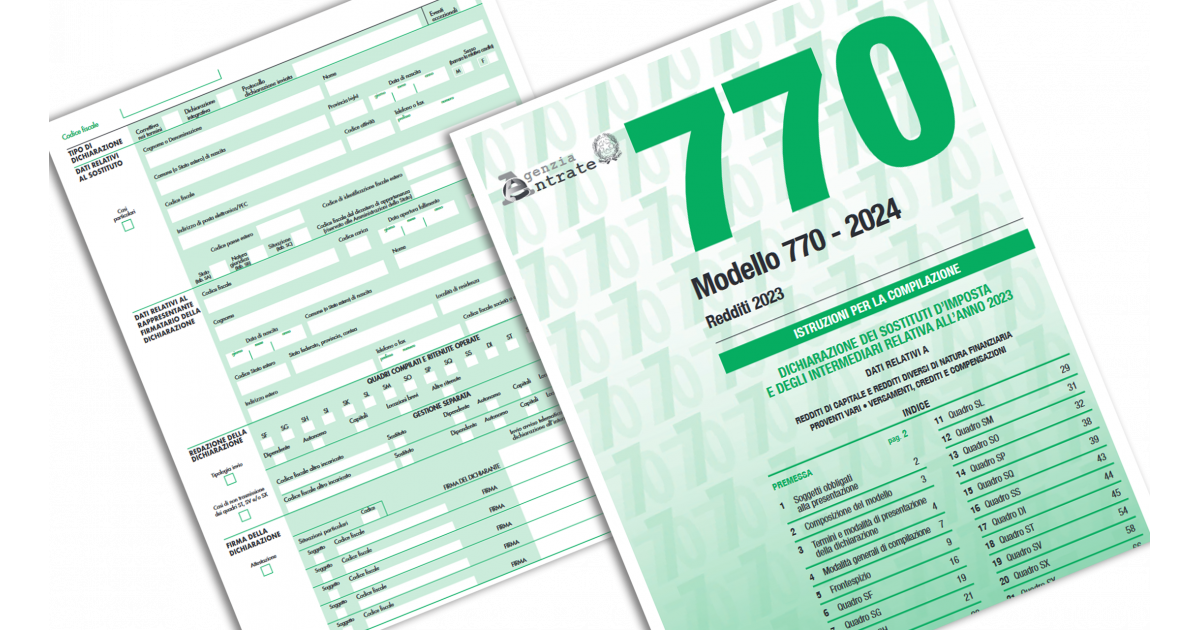 Modello 770/2024: online la versione definitiva con le relative ...